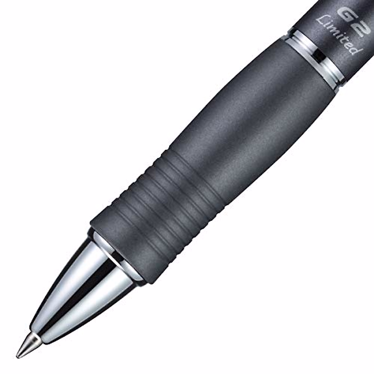 PILOT G2 Limited Refillable & Retractable Rolling Ball Gel Pen, Fine Point, Gray Barrel, Black Ink, Single Pen (31536)