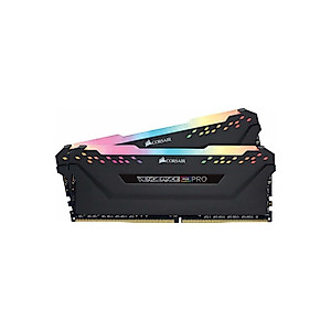 Corsair Vengeance RGB Pro 16GB (2x8GB) DDR4 4000 (PC4-32000) C18 AMD Optimized Memory – Black