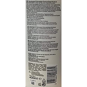 Neutrogena Norwegian Formula Deep Moisture Hypoallergenic Body Lotion For Dry Skin - (13.5oz or 400ml)