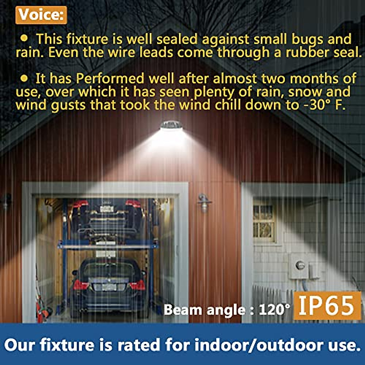 Owleye 6000LM Dusk to Dawn Outdoor Lighting LED Barn Light Security Lights, 42W 4000K Daylight, AC 110-240V, Waterproof Outside Lights for Yard Warehouse Garage