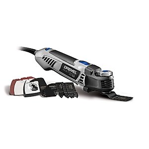 Dremel MM50-01 Multi-Max Oscillating DIY Tool Kit with Tool-LESS Accessory Change- 5 Amp, 30 Accessories- Compact Head & Angled Body- Drywall, Nails, Remove Grout & Sanding, 17.2 x 4.2 x 10.5"`