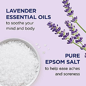 Dr Teal's Pure Epsom Salt, Soothe & Sleep with Lavender, 3 lb (Pack of 4) (Packaging May Vary)