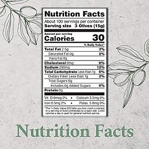 Roland Foods Whole Castelvetrano Olives, Specialty Imported Food, 3 Lb 4.9 Oz Can