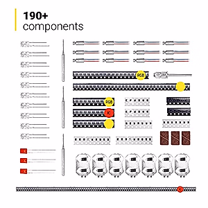Geeek Club Robot Building Kit for Kids and Adults - Smart Nano Bots STEM Robotics Kits - Educational DIY Build Your Own Robot Set - Circuit Board Engineering Robotic Kid Science Toys (No Tools)