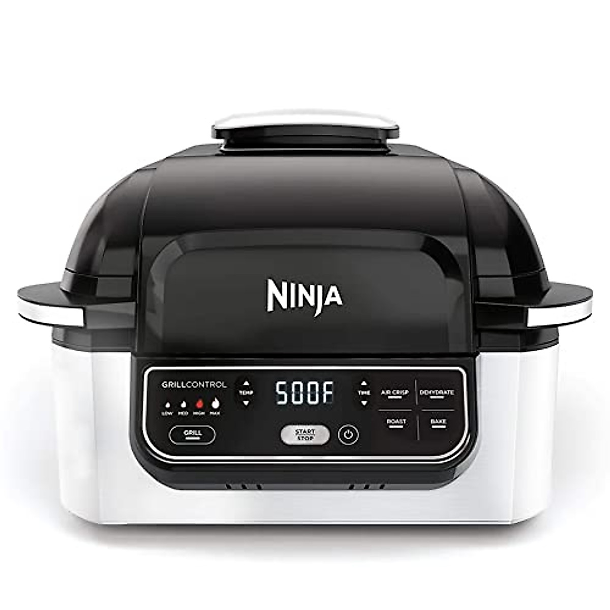 Ninja AG302H Foodi 5-in-1 Indoor Grill with Air Fry, Roast, Bake & Dehydrate (White)