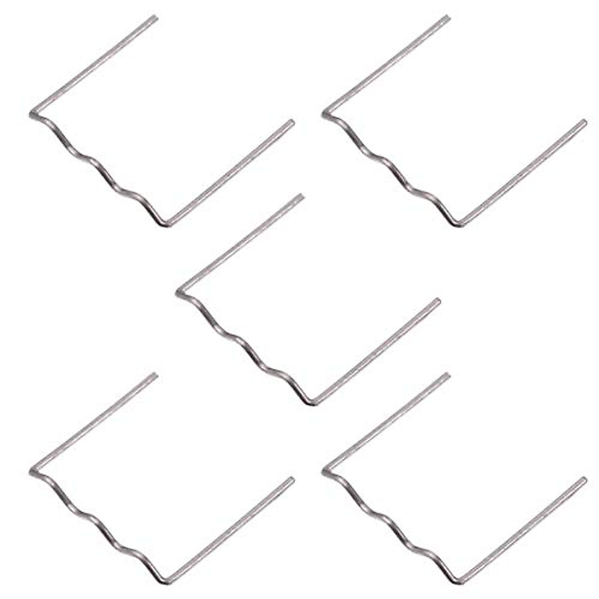 Wakauto 500pcs Hot Staple Repair Machine Plastic Welding Hot Stapler Car Auto Bumper Repair Pre Cut for All Cars Flat Angle 0.6mm