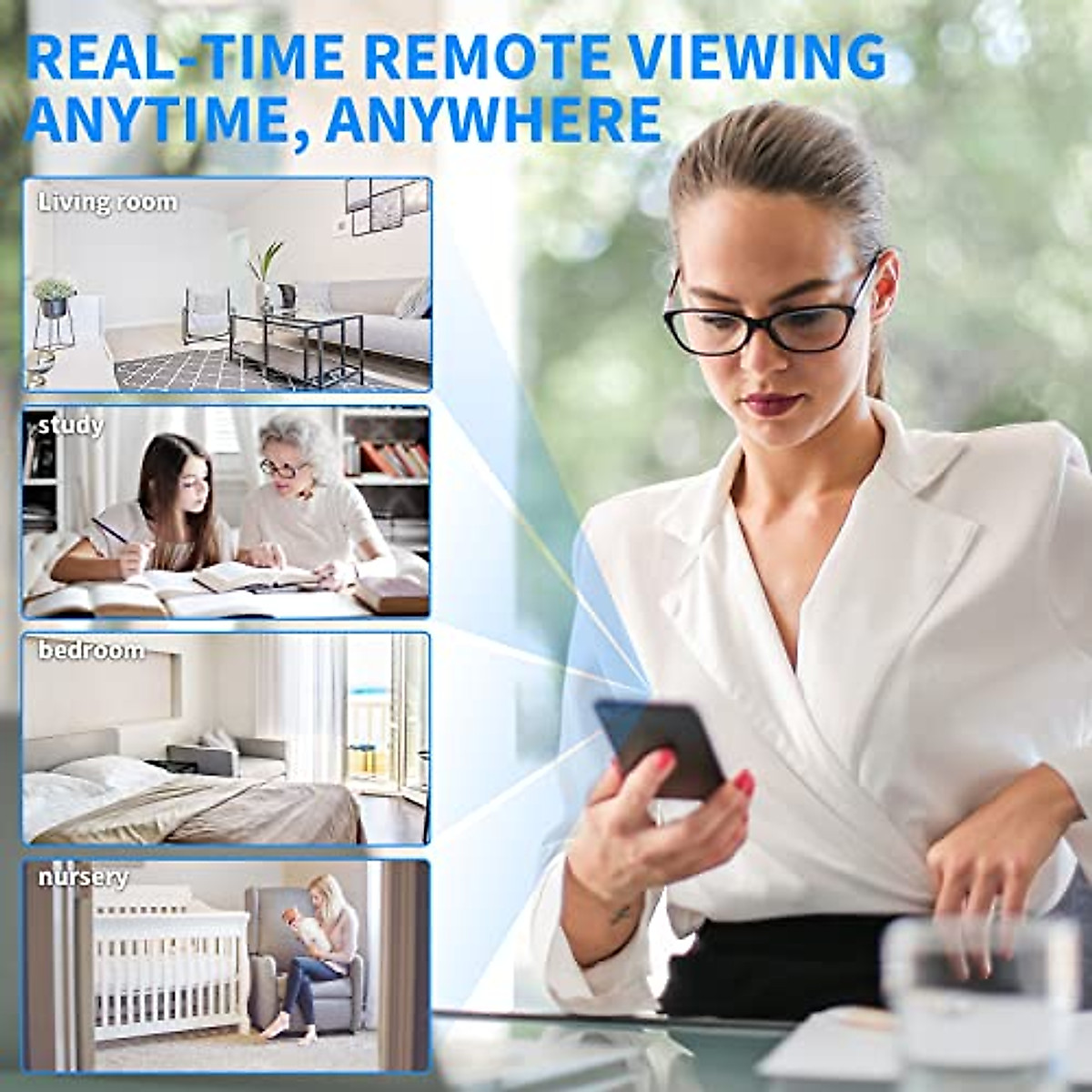 Crazytree Small Wireless WiFi Portable Camera, Security Body Cameras 1080P HD with 180° Pivoting Wide Angle Lens Remote Phone APP Room Pet Camera