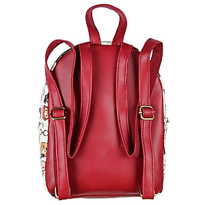 Harry Potter Allover Chibi Character Pattern Faux Leather Tote Bag Mini Backpack