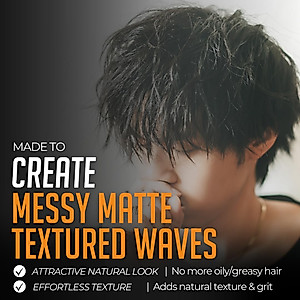 Kami Hair Texture Powder for Men - Strong Hold & Volume Powder - Texturizing Hair Powder for Men’s Styling, Matte Finish, All-Day Hold for Thick Hair