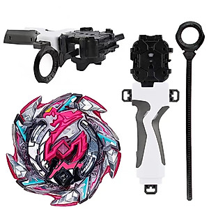 Prtosu Burst Booster B-113 Hell Salamander 12.Op, with Launcher Grip - Metal/Plastic Fusion 6D Top - Fun & Exciting Toy Gift for Kids