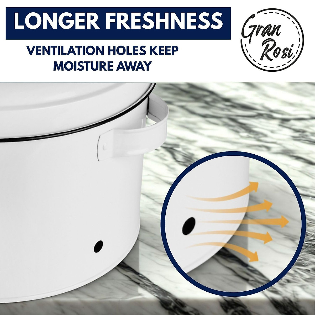 Granrosi Potato Storage For Pantry, Canister Sets for the Kitchen Counter, Onion Storage Containers, Garlic Keeper For Counter, Potato and Onion Storage Bin, Onion Keeper, Potato Bin, Potatoes Storage