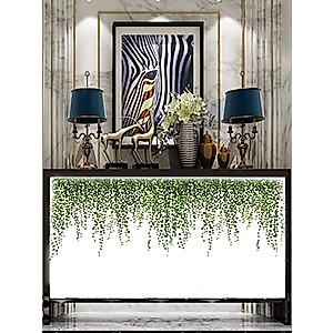 CHANMOL Green Plant Home Decor Wall Stickers 2 Sheets Peel and Stick Leaves Art Murals PVC Decals for Kids Bedroom Nursery Living Room Kitchen Bathroom Removable as Housewarming Birthday Gift