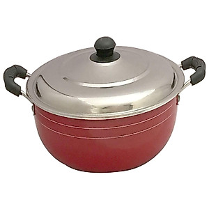 Non-Stick Kadai with Stainless Steel Lid Non-Stick Cookware Aluminium Non-Stick Kadai with Scrubber & Paddle Deep Fry Kadai