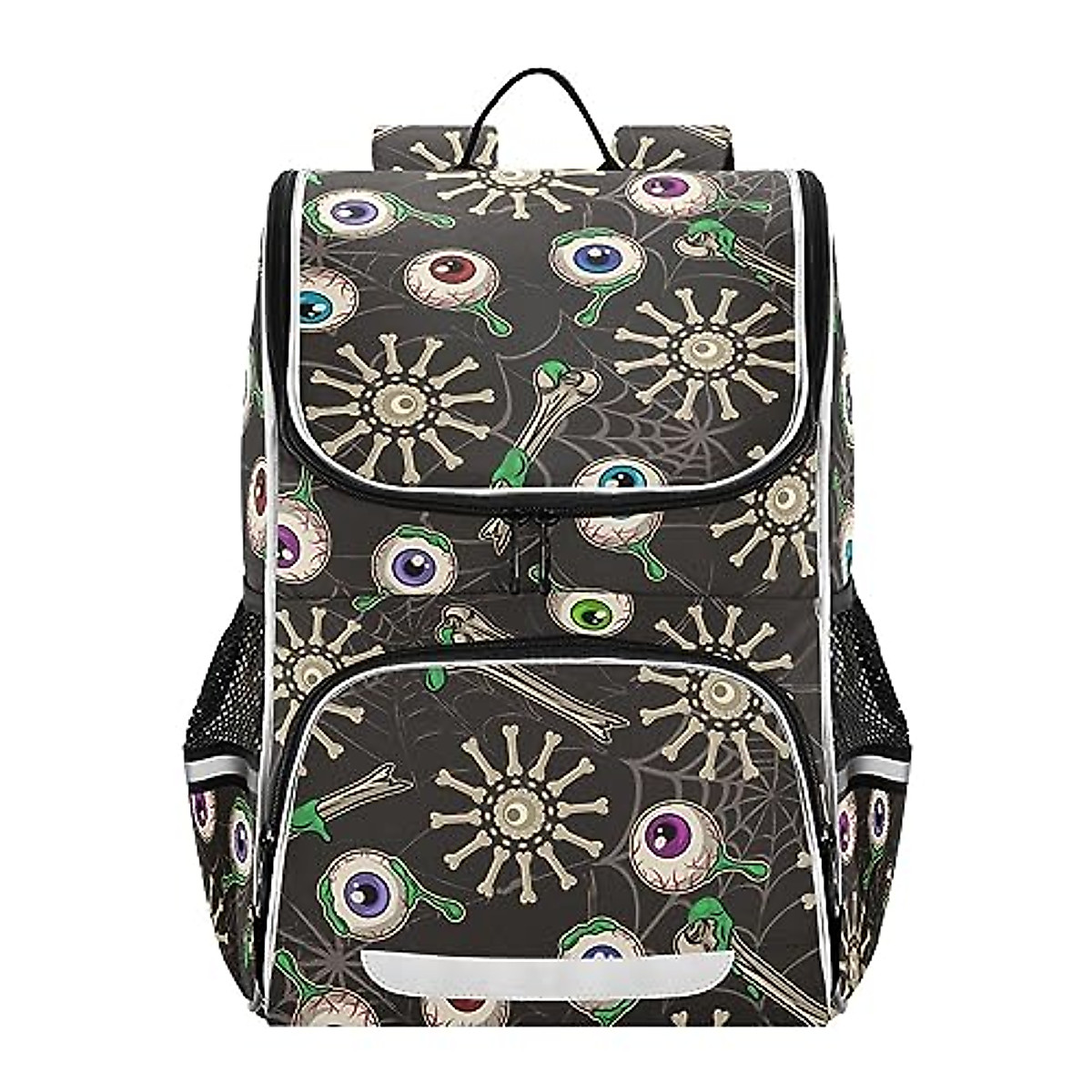 Sletend Large Capacity Printing Student Shoulder Bag for Children Teenagers Eyeball Laptop Bag School Bag for Work School, Men's and Women's Travel Backpack