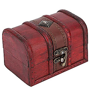 ZZYINH AN207 Vintage Wooden Jewelry Storage Box Packaging Wooden Decorative Display Case Box for Jewelry Necklace Earring Ring Small Jewelry