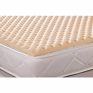 Geneva Healthcare Egg Crate Convoluted Foam Mattress Pad 3" Standard Twin Long Size Topper - 3" x 39" x 80"