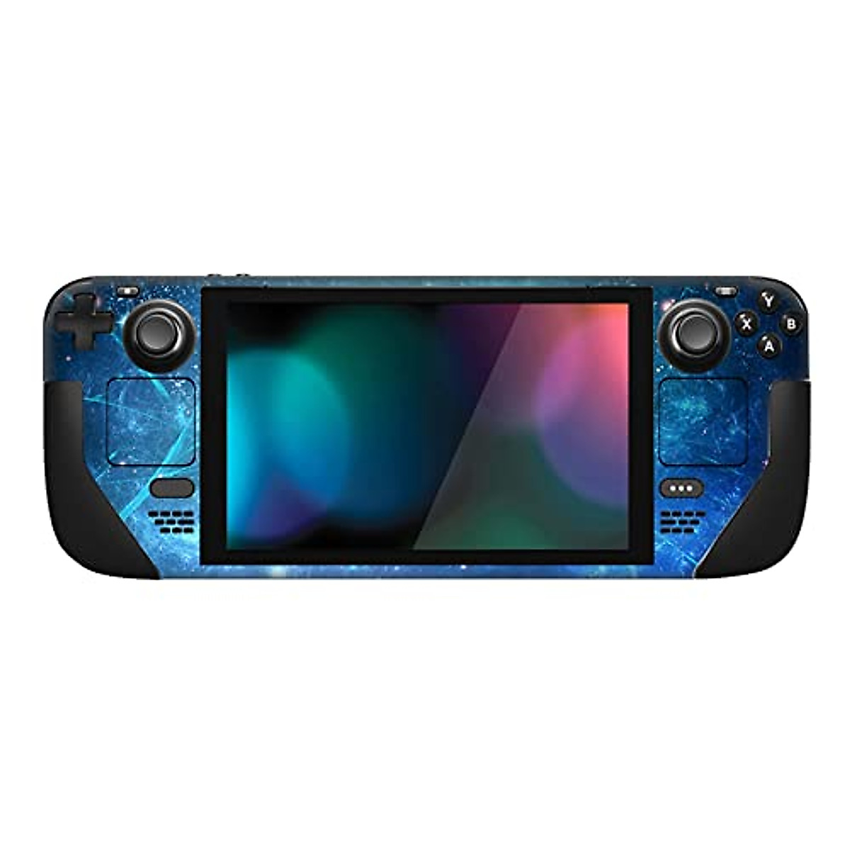 PlayVital Full Set Skin for Steam Deck, Decal Stickers for Steam Deck Handheld Gaming PC - Blue Nebula