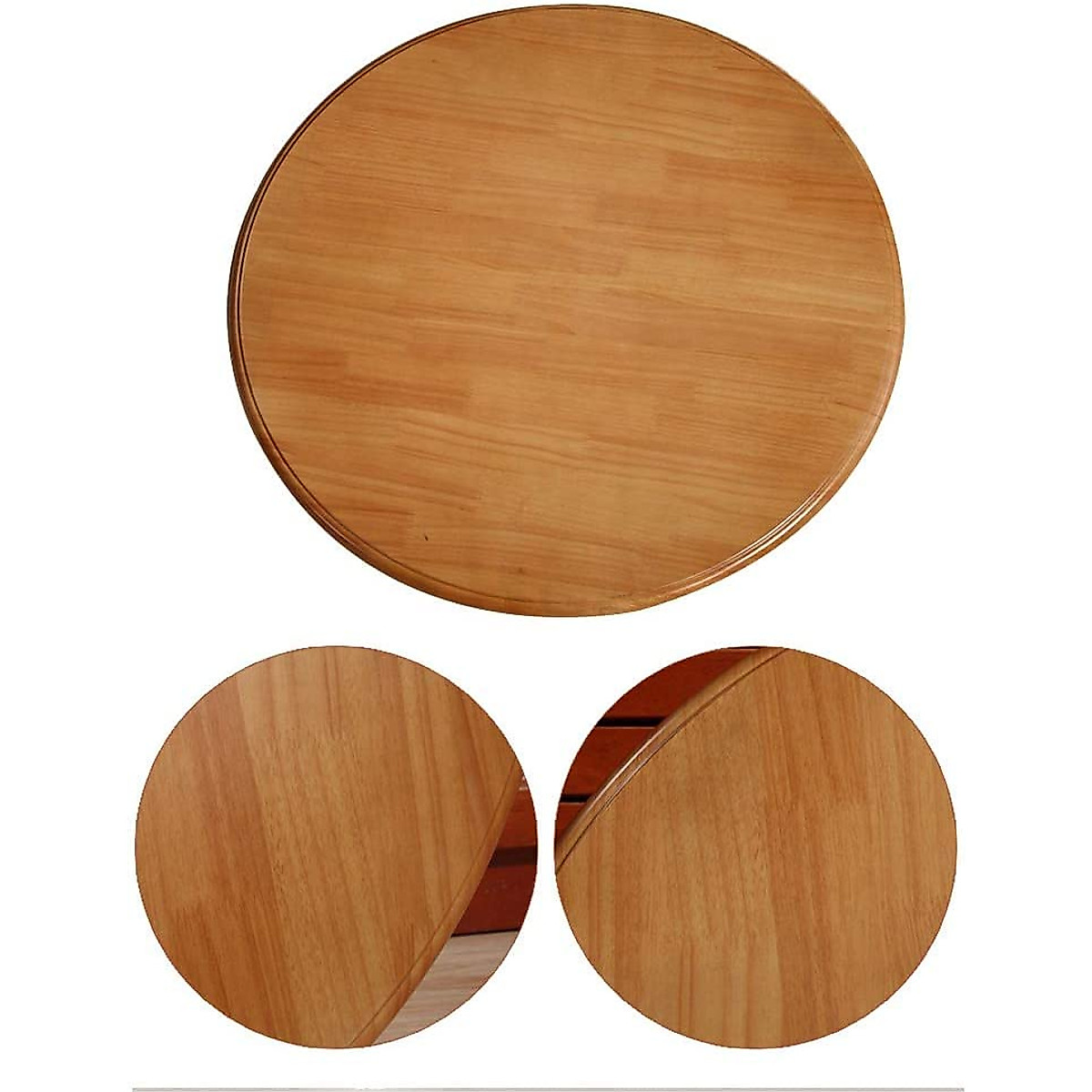 Lazy Susan Turntable, Wooden Kitchen Serving Plate Round Rotating Tray for Hotel Restaurant Family Kitchen, Dining Table Centerpiece/Wood (Size : 60cm/23.6in)