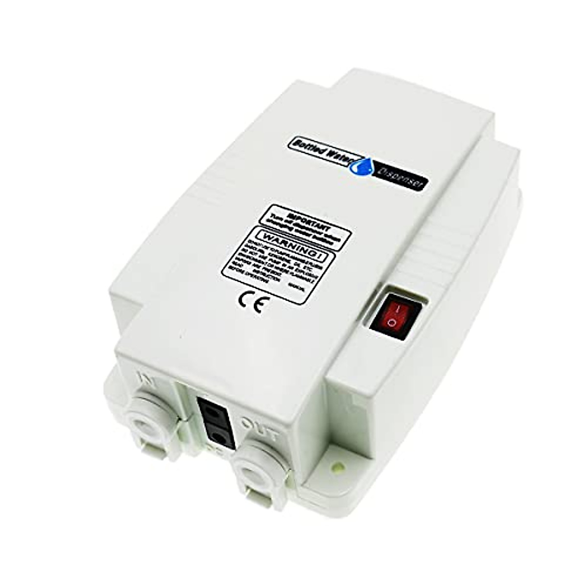 TDRRICH Bottled Drinking Water Dispensing Pump System，Double-Pipe Electric Water Pump for 5 Gallon Power 25W Pressure Value 60psi 1GPM Flow 2.5L Suitable for Coffee/Ice Machines,Refrigerators, Faucets