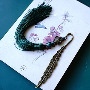 Classical Tassel Metal Bookmark Creative Student Stationery Handmade Retro Ancient Style Small Giftsurplus Year After Year Stationery Paper and Envelopes Set Vintage