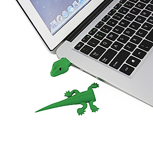 64GB USB 2.0 Flash Drive Cute Animal Green Gecko Lizard Shape Memory Stick Jump Drive Thumb Drives Flashdrive Pendrive