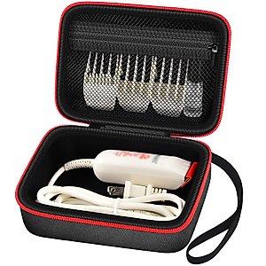 Case for Wahl Professional Peanut Classic Clipper/Trimmer #8685, 8655-200, 8081, 8035 and Attachment Clippers Comb Blade Accessories- Black