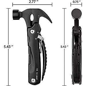 Uncle gifts Christmas gifts for Uncle from Niece Nephew Gift - Uncle gifts Laser Engraved Hammer Knife Multitool gifts From Niece To Uncle - Best Uncle Ever!