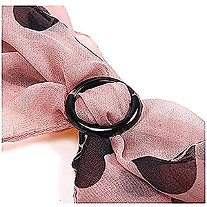 Plastic Round Shape Fashion Scarf Clip Ring - T-Shirt Clip Scarves Buckle Clothing Ring Wrap Holder (4 Colors)