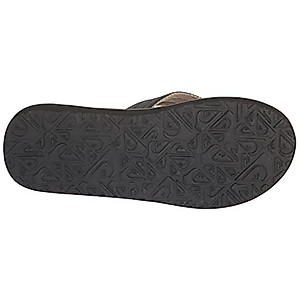 Quiksilver Men's Carver Print Sandal Flip-Flop, Green 1, 13