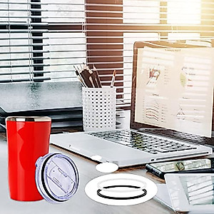 DanziX 10 Pcs Replacement Gasket Compatible with Contigo Snapseal Byron Travel Mug 16oz & 20oz,Leak-Proof Rubber Seals Lid Gaskets Replacement for Contigo Mugs (Black&White)