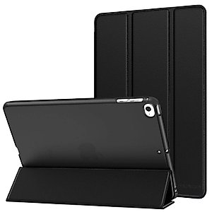 MoKo Case Fit New iPad Mini 5 2019/Mini 4 2015 (5th/4th Generation 7.9 inch), Slim Lightweight Smart Shell Stand Cover with Translucent Frosted Back Protector, with Auto Wake/Sleep,Black