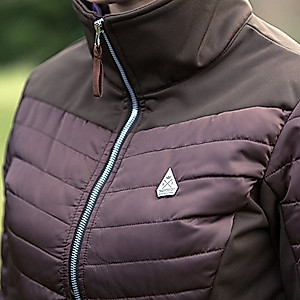 Horze Crescendo Rayna Women's Hybrid Jacket, Dark Brown, 8