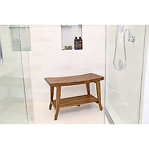 ALATEAK Indoor Outdoor Patio Garden Yard Bath Shower Spa Waterproof Stool Bench 30"