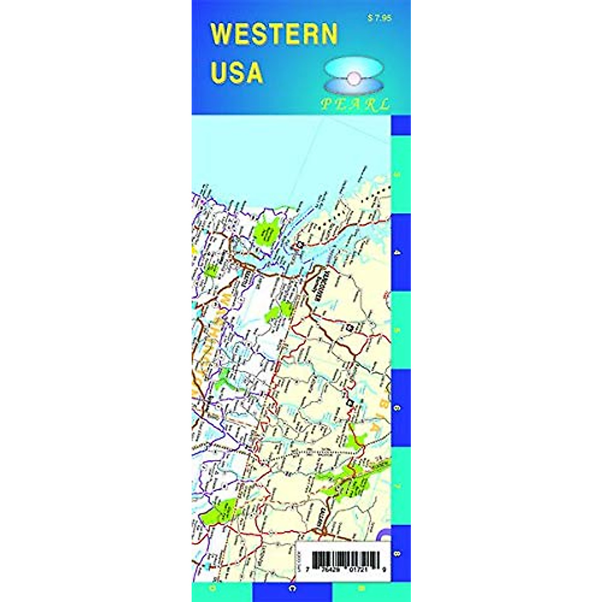 Western United States, Pearl Highway Map (Laminated)