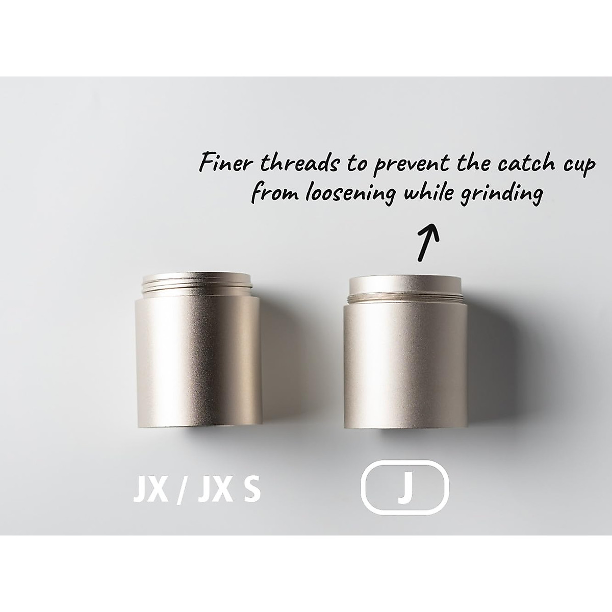 1Zpresso J Manual Coffee Grinder Silver Capacity 35g with Assembly Stainless Steel Conical Burr - Numerical Internal Adjustable Setting