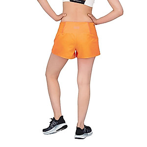 New Balance Women's Impact Run 3 Inch Short, Vibrant Orange, Small