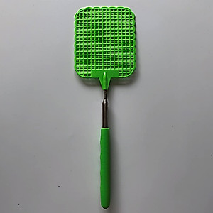 Magik 5-10 Pc Fly Swatters Extendable Durable Plastic Stainless Handle Bug Mosquito (5 Pack(1 Ea))