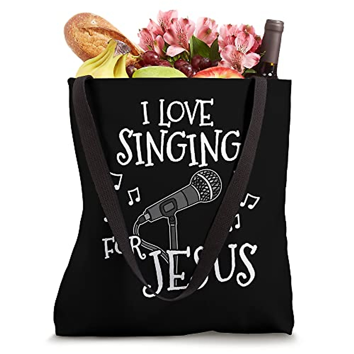 Church Singer, I Love Singing For Jesus, Worship Vocalist Tote Bag