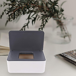 1pc Storage Box Plastic Tissue Case Dispenser Holder with Lid Dispenser Holder