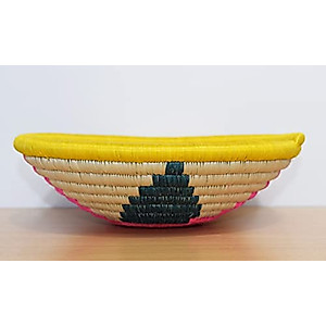 Hand Woven African Basket - Small, 8 Inches Sisal & Sweetgrass Basket - Woven Bowl - Handmade in Rwanda, SRB227