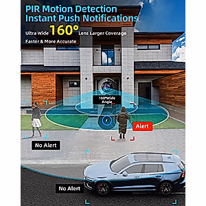 sectelli 2023 Enhanced Doorbell Camera Wireless, Support WiFi at 5GHz Mixed with 2.4GHz, Support Link to Alexa Speaker, 1080P Video, 2-Way Audio,Battery Powered,Smart Video Doorbell