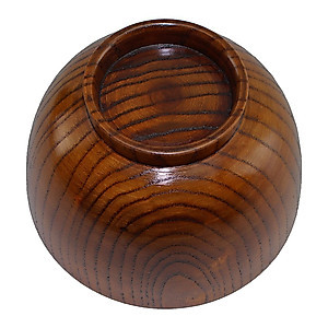 Set of 6 Japanese Style Solid Wood Bowl Children Kids Baby Serving Tableware for Salad Rice Miso Soup Fruits Decorative Display gifts ~We Pay Your Sales Tax