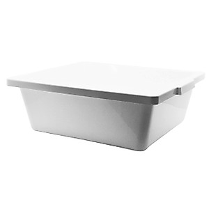 EISCO Utility Tray - Polypropylene Plastic - 14.5 x 13.5 x 5 Inches