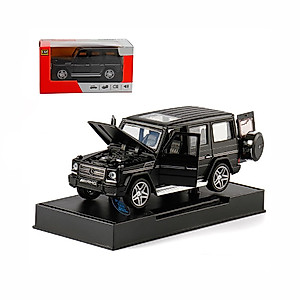 iLooboo Alloy Collectible Black Benz G65 AMG Toy Car Model Pull Back Die-Cast Vehicle with Lights and Sound