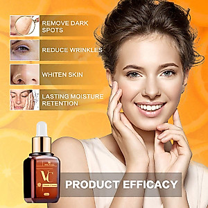 Vitamin C Serum for Face with Hyaluronic Acid to Rejuvenate Face And skin Best Serum for Anti Aging with Natural Ingredients Dark Circles Anti Wrinkl Fine Lines and Sun Damage Corrector