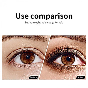 ZITIANY 4D Silk Fiber Lash Black Mascara - Waterproof Smudge-Proof Natural Curling Lengthening and Thickening - Starry Sky Mascara, Gift for Women