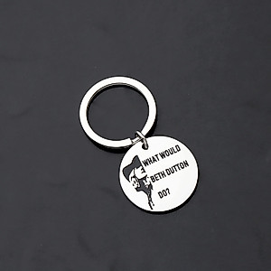 TV Show Inspired keychain WWBDO Gift TV Show Fans Gift TV Series Lover Gift (W W BETH DUTTON DO)