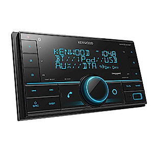 Kenwood DPX304MBT Double DIN in-Dash Digital Media Receiver with Bluetooth (Does not Play CDs) | Mechless Car Stereo Receiver | Amazon Alexa Ready - Black