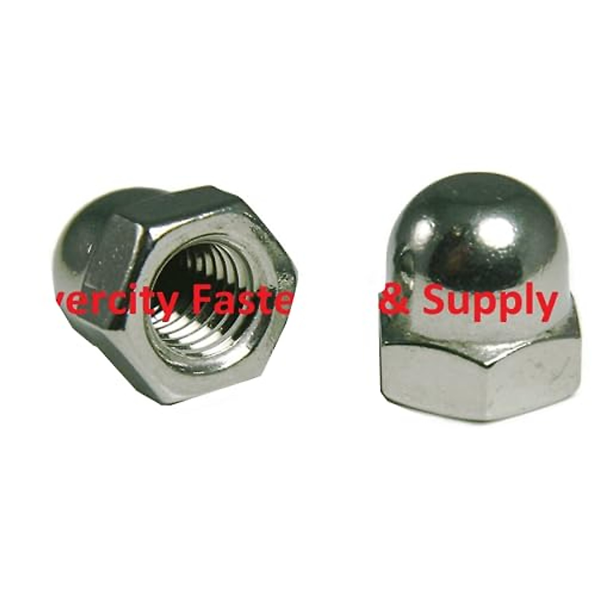 (2) M10-1.25 Fine Thread 10mm 1.25 Acorn/Dome/Cap/Domed Nut Stainless Model-RX-3148