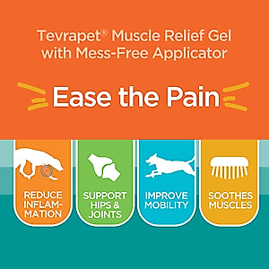 TevraPet Muscle Rub Ointment for Dogs | Fast Pain Relief | Soothing Topical Anti-Inflammatory | 3 fl oz | Lemon Scent